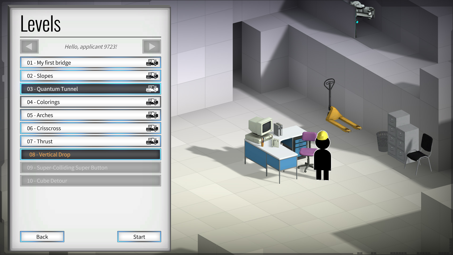 Daves Compendium of Level Select Screens