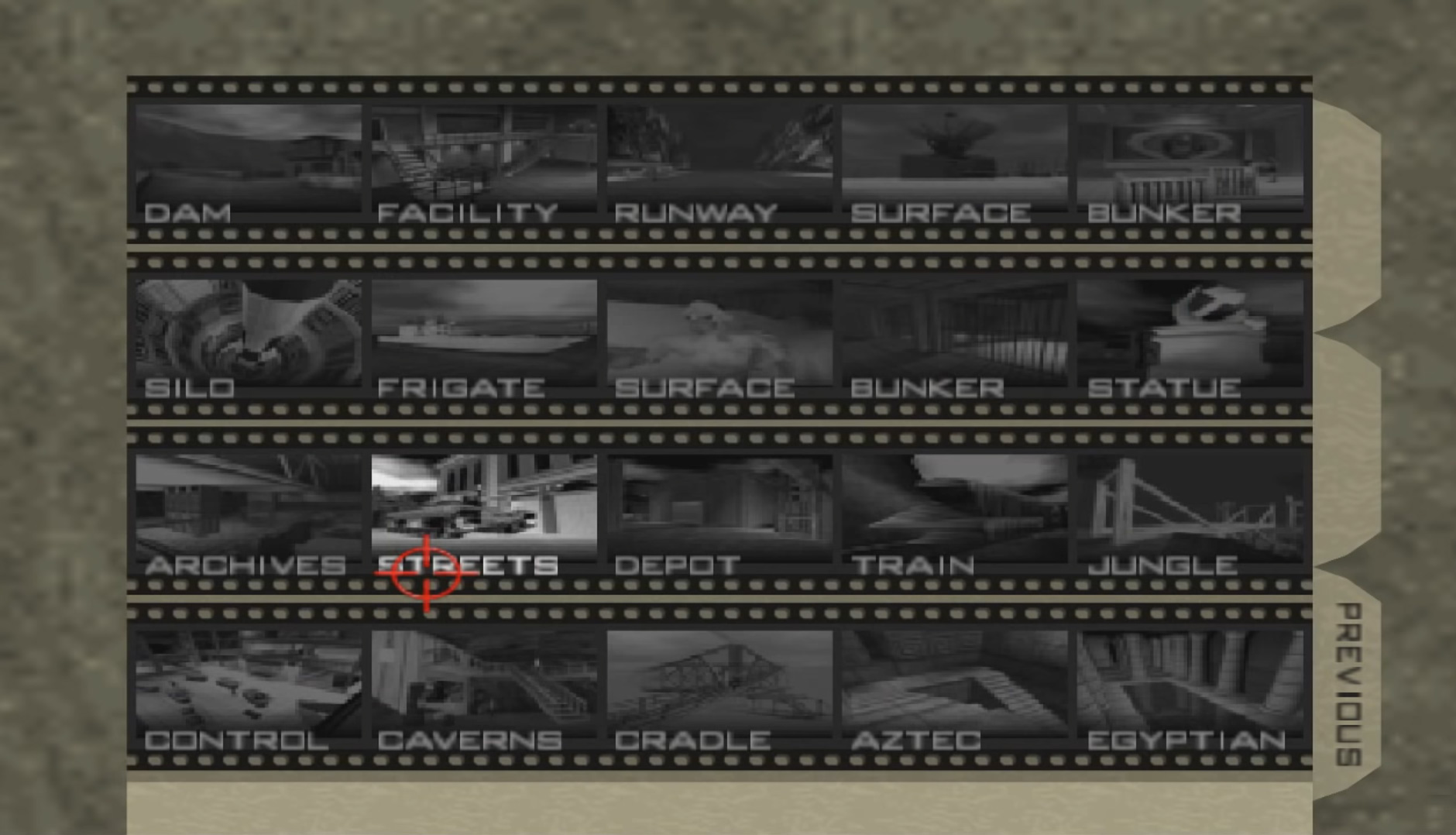 Daves Compendium of Level Select Screens