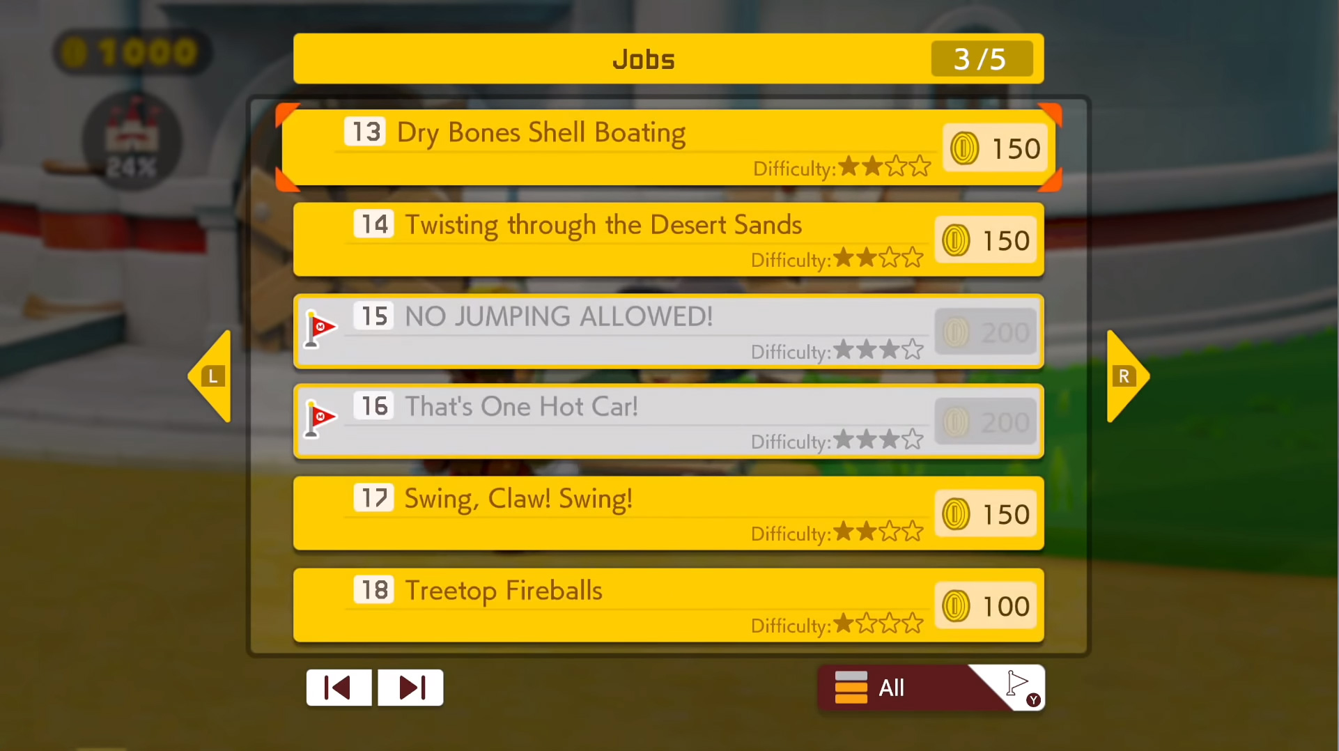 Daves Compendium of Level Select Screens
